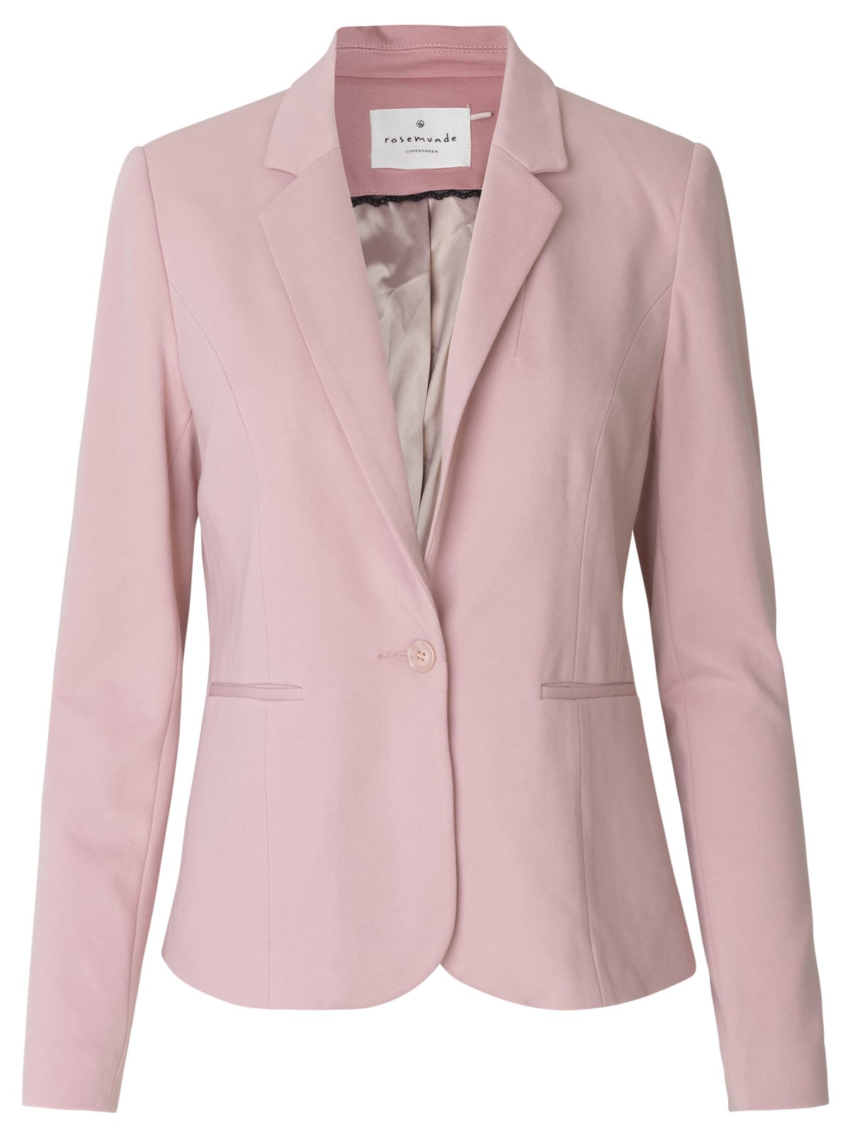 Rosemunde Jacket Is Col 615 til damer. Formsyet blazer i rosa